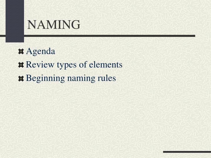 PPT - NAMING PowerPoint Presentation, free download - ID:3478183