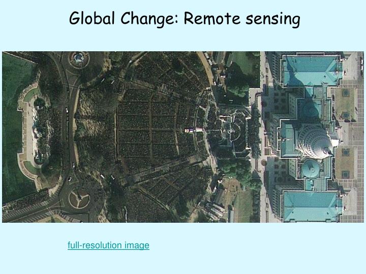 PPT - Global Change: Remote sensing PowerPoint Presentation, free ...