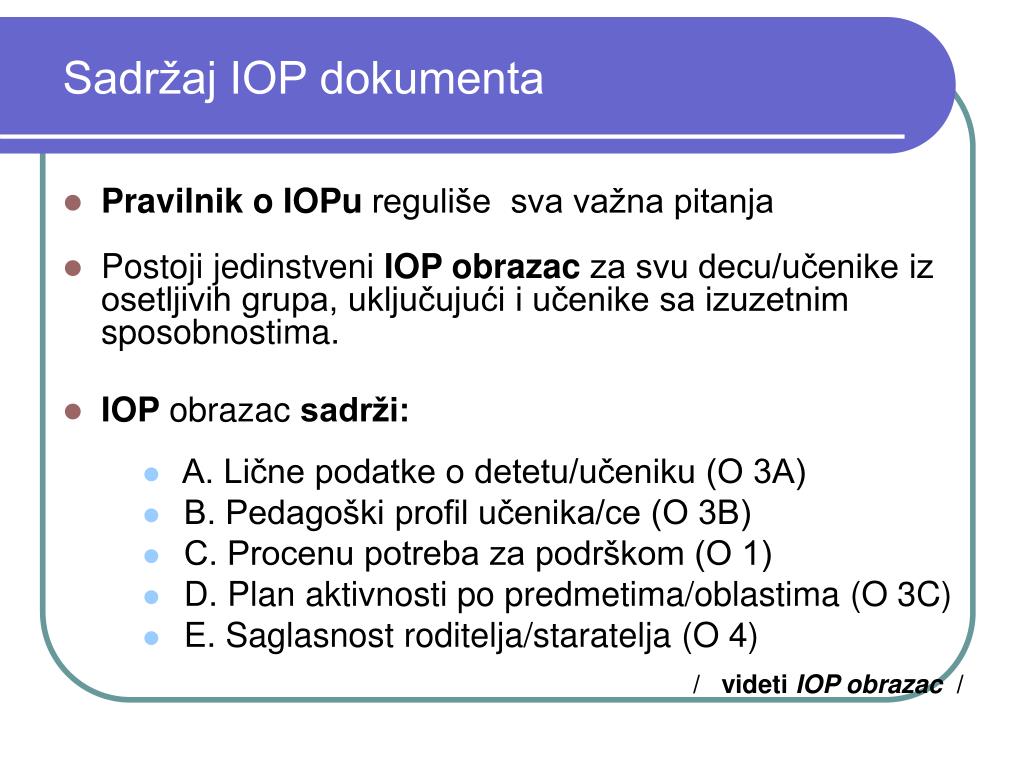 PPT - Inklu zivno obrazovanje i individualni obrazovni plan PowerPoint ...