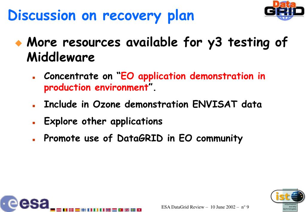 PPT - 5b. ESA & WP9 : effort and recovery plan PowerPoint Presentation ...