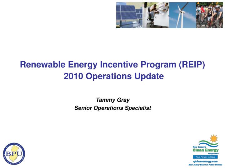 PPT - Renewable Energy Incentive Program (REIP) 2010 Operations Update ...