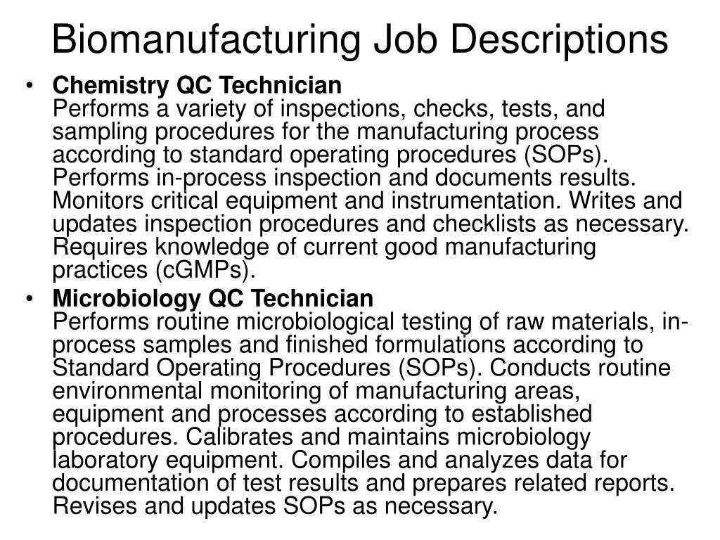 PPT - Sonia Wallman, Ph.D. DOL National Center for the Biotechnology ...