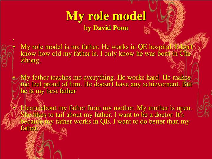 PPT - My role model PowerPoint Presentation - ID:3480815