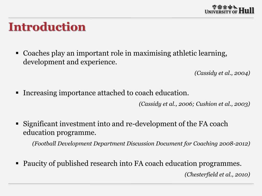 PPT - Mr Ashley Allanson Dr Lee Nelson and Dr Paul Potrac University of ...