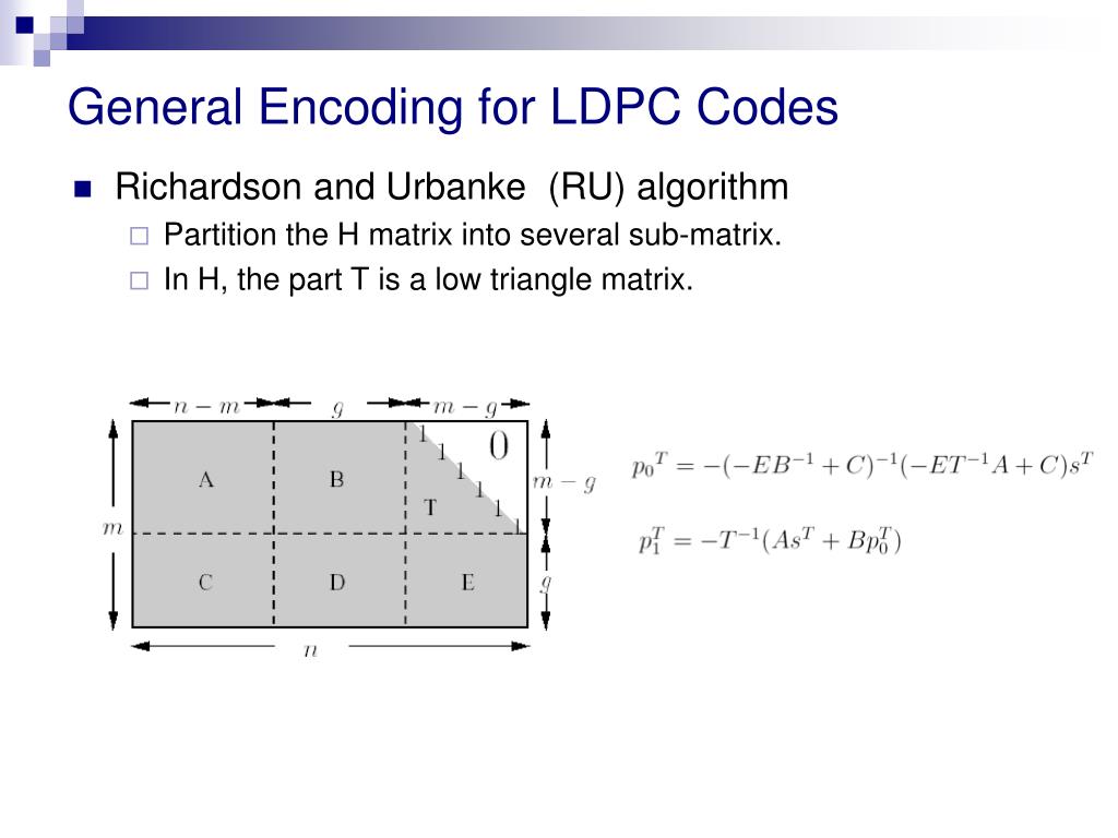 Ppt An Efficient Fpga Implementation Of Ieee 80216e Ldpc Encoder Powerpoint Presentation Id 7217