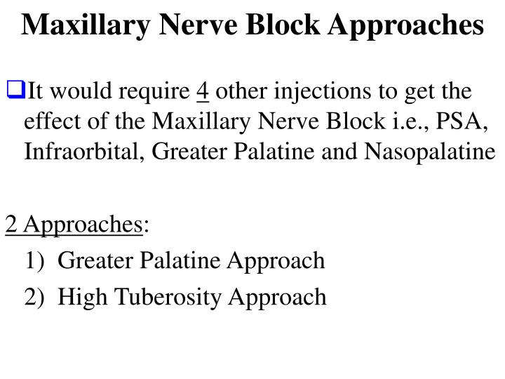 PPT - Maxillary Injection Techniques PowerPoint Presentation - ID:3480977