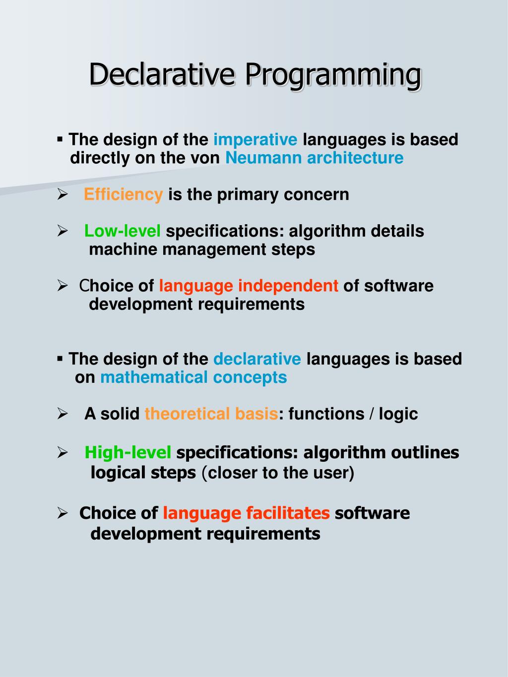 Ppt Declarative Programming Powerpoint Presentation Free Download