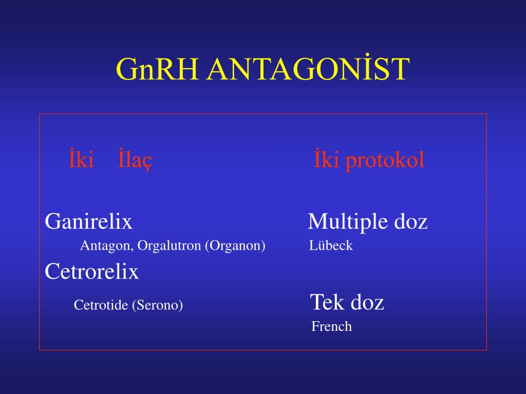 PPT - PKOS’unda GnRH anolog vs. antagonist PowerPoint Presentation ...
