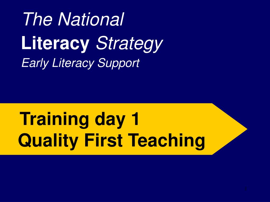 PPT - The National Literacy Strategy Early Literacy Support PowerPoint ...