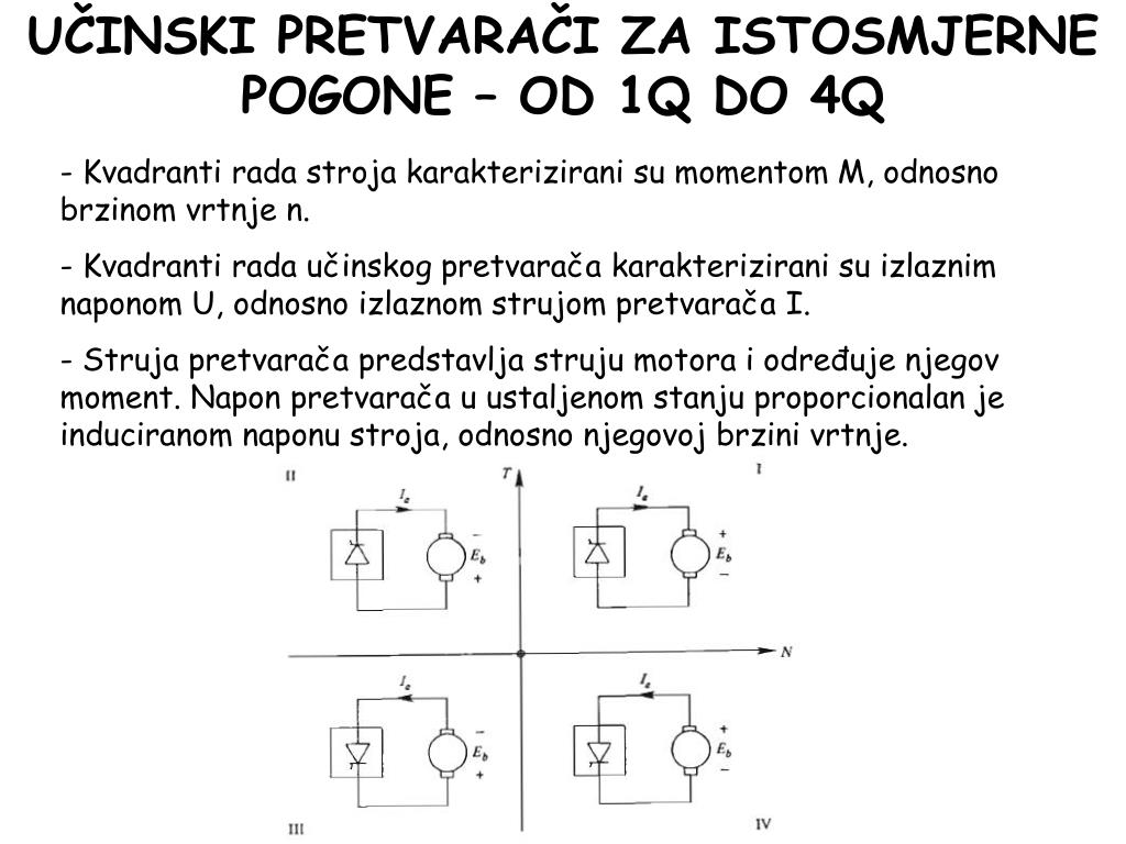 PPT - UČINSKI PRETVARAČI ZA ISTOSMJERNE POGONE – OD 1Q DO 4Q PowerPoint ...