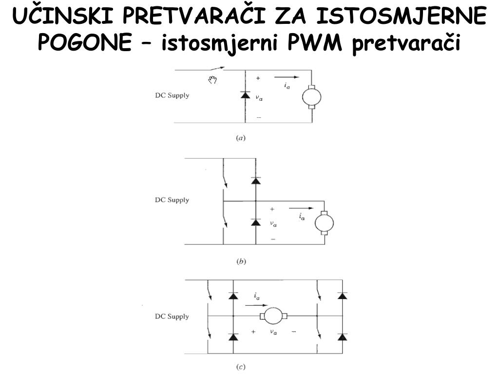 PPT - UČINSKI PRETVARAČI ZA ISTOSMJERNE POGONE – OD 1Q DO 4Q PowerPoint ...