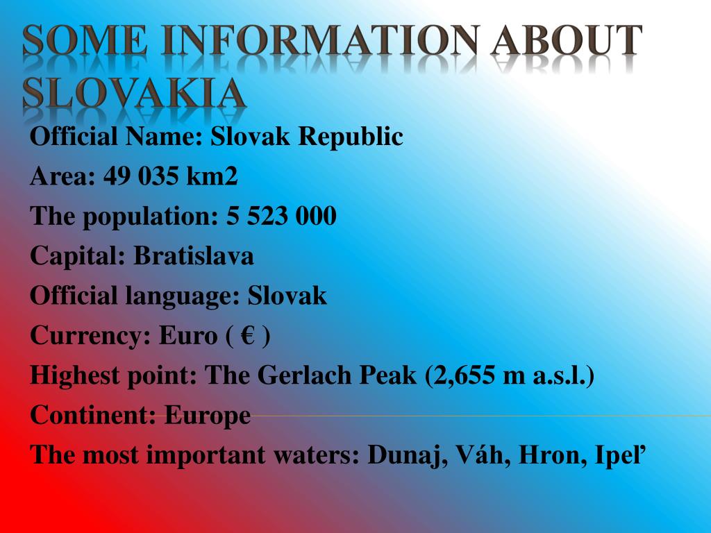 PPT - HISTORY OF SLOVAKIA Some information about slovakia PowerPoint ...