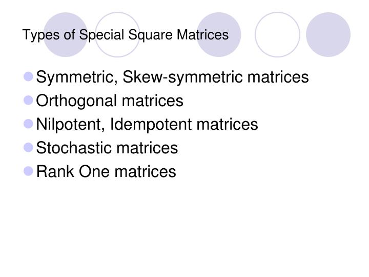 PPT - Special Square Matrices (2x2) over Zp PowerPoint Presentation ...