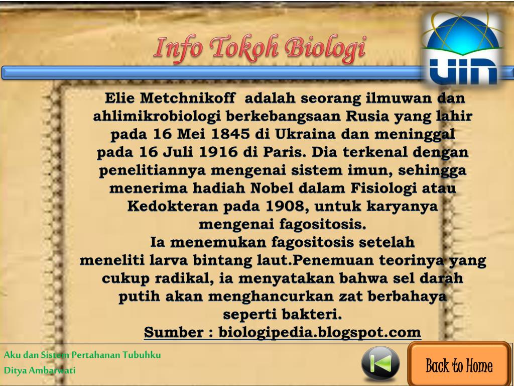 PPT - Aku dan Sistem Pertahanan Tubuhku By: Ditya Ambar PowerPoint Presentation - ID:3482670