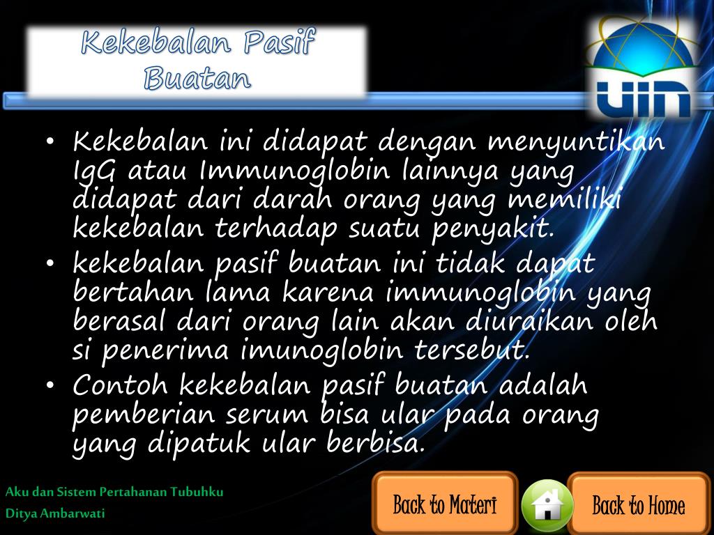 PPT - Aku dan Sistem Pertahanan Tubuhku By: Ditya Ambar PowerPoint Presentation - ID:3482670