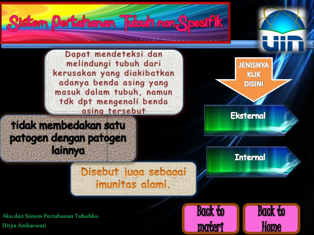 PPT - Aku dan Sistem Pertahanan Tubuhku By: Ditya Ambar PowerPoint Presentation - ID:3482670