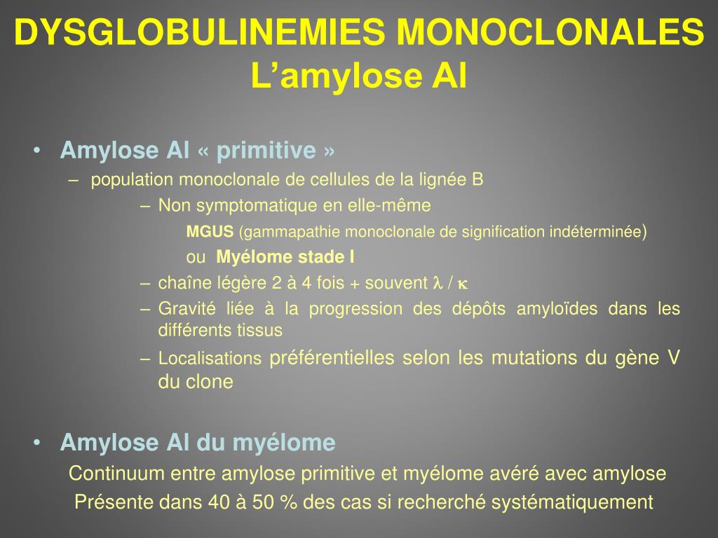 PPT - Les atteintes rénales des Gammapathies monoclonales PowerPoint ...