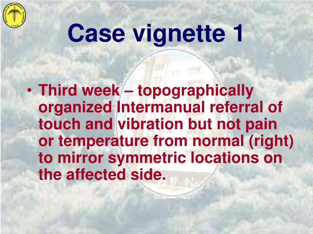 PPT - Intermanual Referral of Sensation in Stroke Patients PowerPoint ...