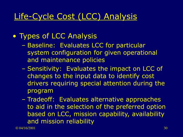 PPT - Logistics Systems Engineering System Cost Analysis, Part II ...
