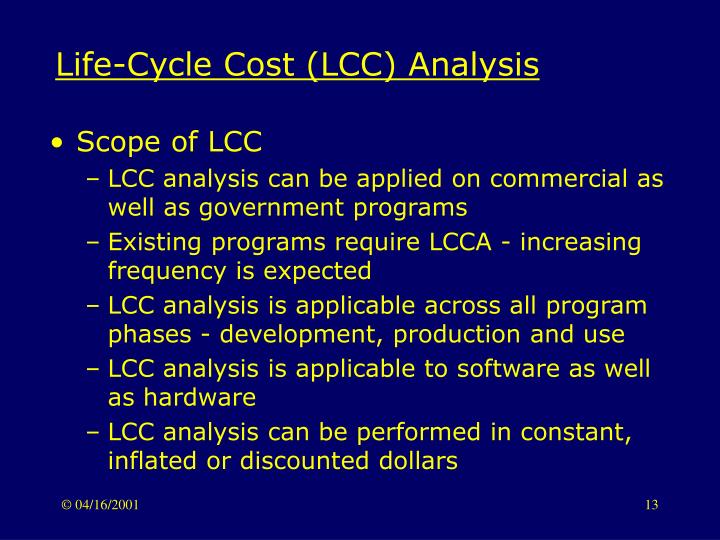 PPT - Logistics Systems Engineering System Cost Analysis, Part II ...
