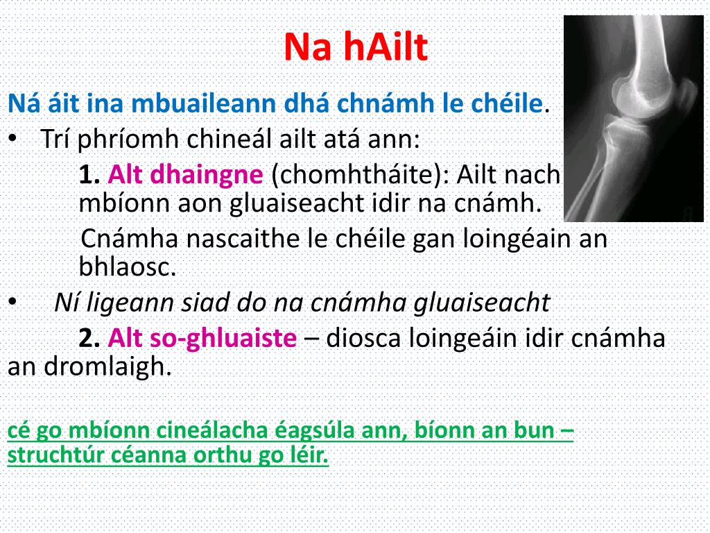 PPT - An Córas MatánCnámharlach - Cnáimarlach - Matáin PowerPoint ...