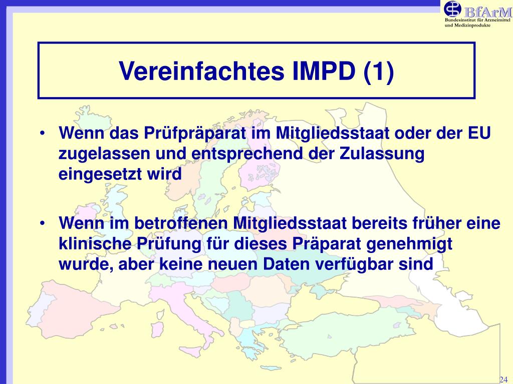 PPT - IMPD: CMC-Teil bei Phase I-Studien im Vergleich zu Phase II und ...