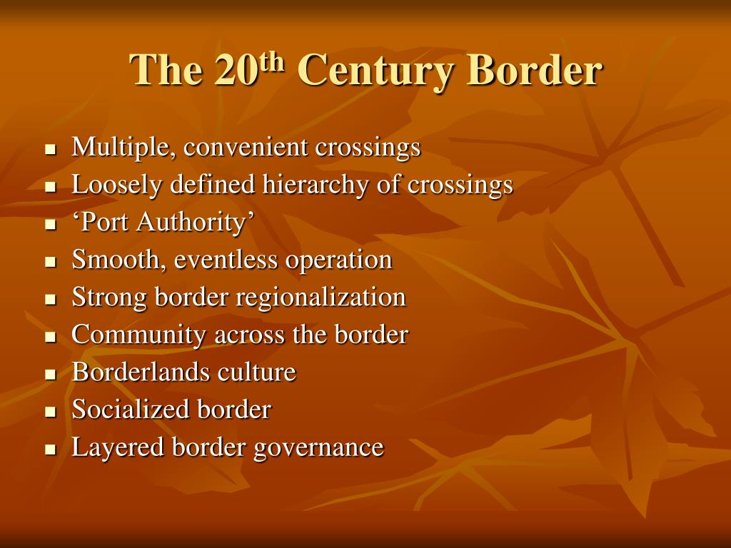 PPT - APPROACHING THE BREAKING POINT?: THE UNITED STATES-CANADA BORDER ...