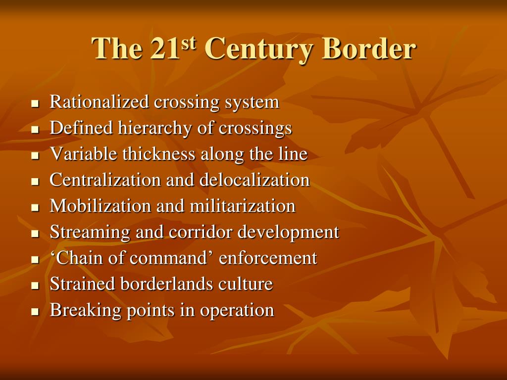 PPT - APPROACHING THE BREAKING POINT?: THE UNITED STATES-CANADA BORDER ...
