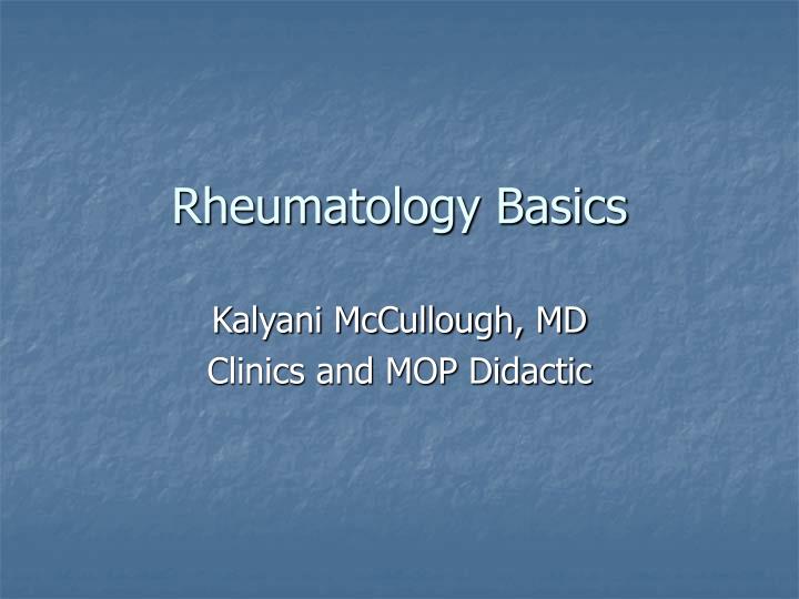 PPT - Rheumatology Basics PowerPoint Presentation, free download - ID ...