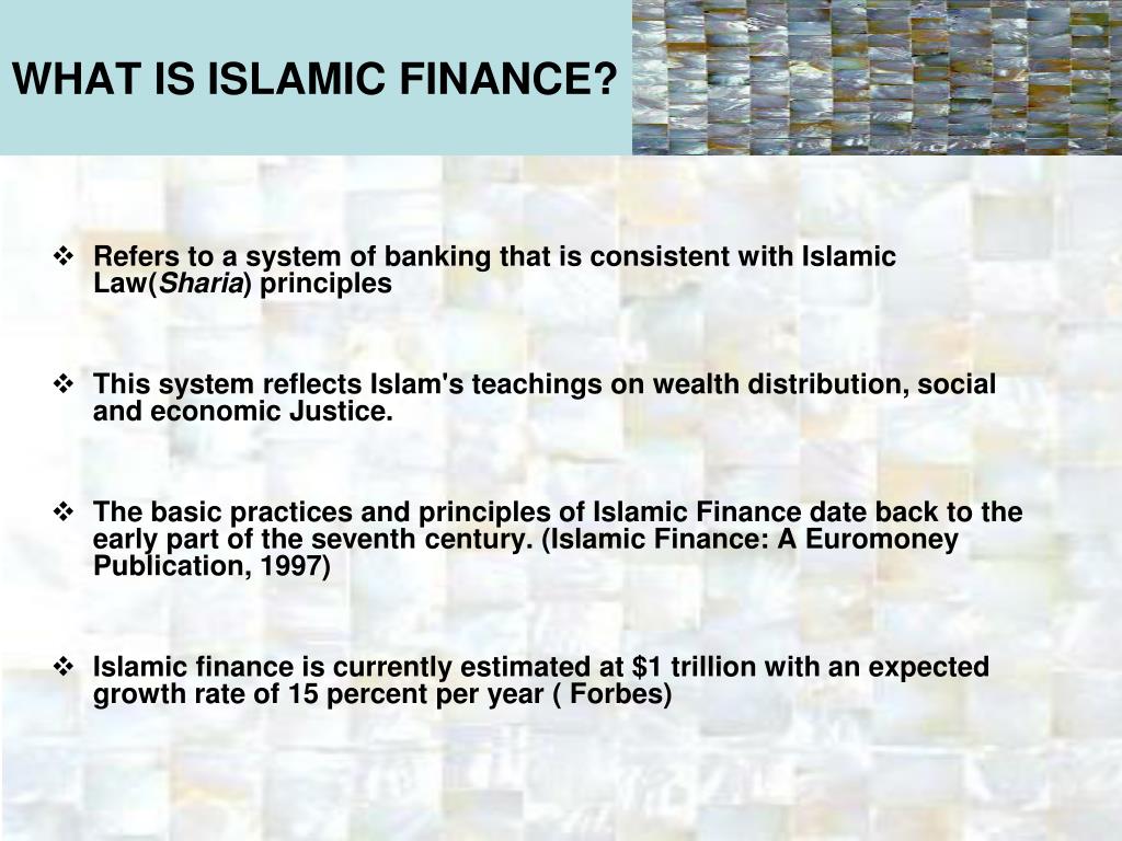 PPT - Applying Islamic Finance Principles to Microfinance ABYAN AHMED ...