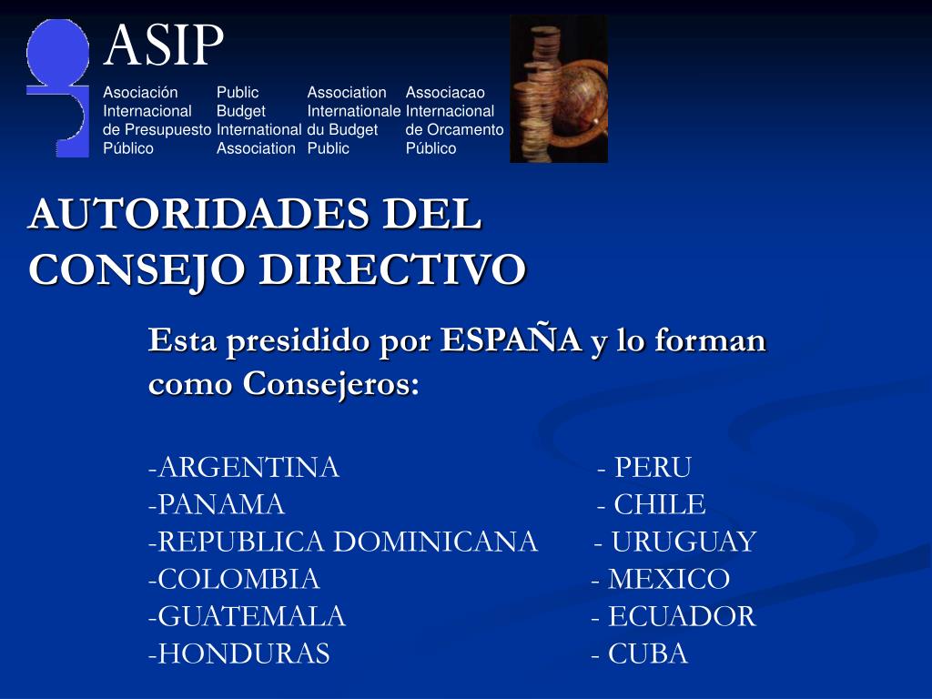 PPT - ASOCIACION INTERNACIONAL DE PRESUPUESTO PUBLICO ASIP PowerPoint ...