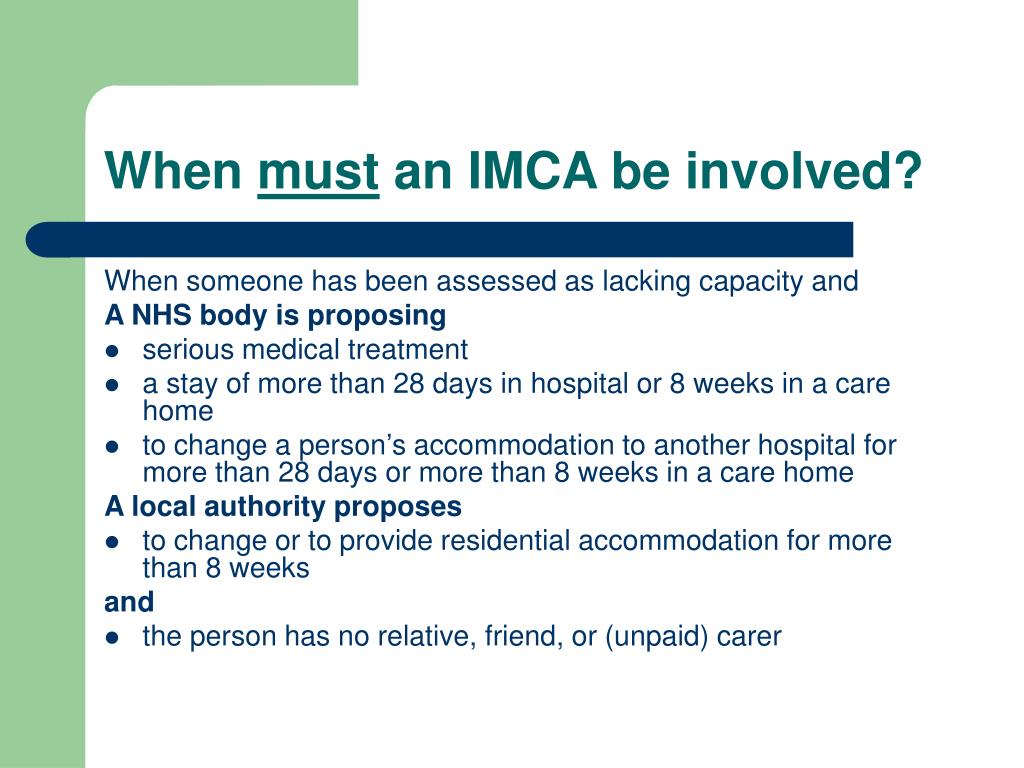 PPT - INDEPENDENT MENTAL CAPACITY ADVOCACY SERVICE PowerPoint ...