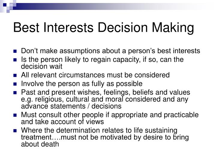 PPT - Mental Capacity Act – Principles and Practice PowerPoint ...