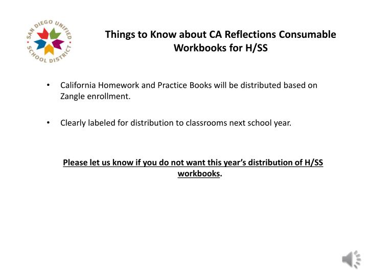 PPT - Things to Know about CA Reflections Consumable Workbooks for H/SS ...