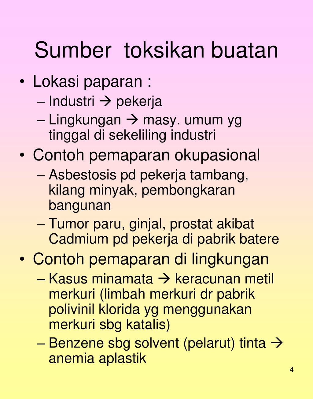 PPT - Pengaruh Faktor Lingkungan Kimia terhadap Kesehatan PowerPoint ...