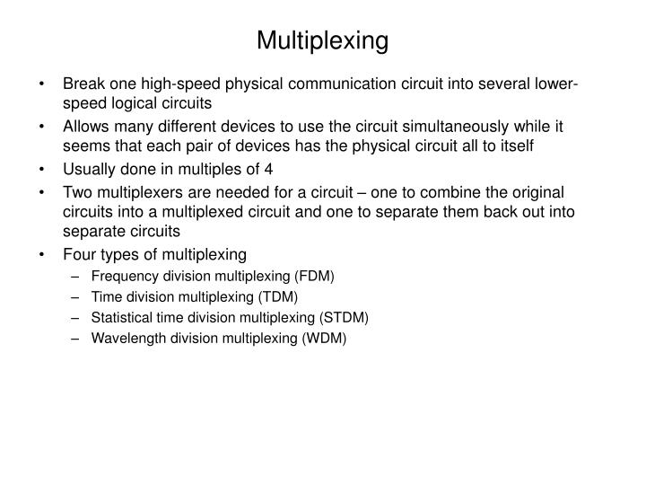 PPT - Multiplexing PowerPoint Presentation, free download - ID:3484728