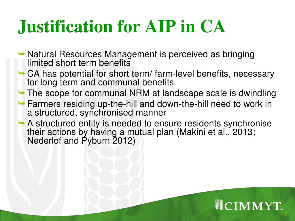 PPT - Extending Conservation Agriculture benefits at landscape through ...
