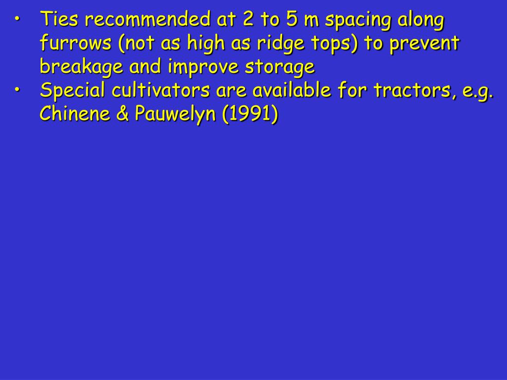 PPT - CONTOUR RIDGES and NARROW & BROAD BASED TERRACES Ridge & furrow ...