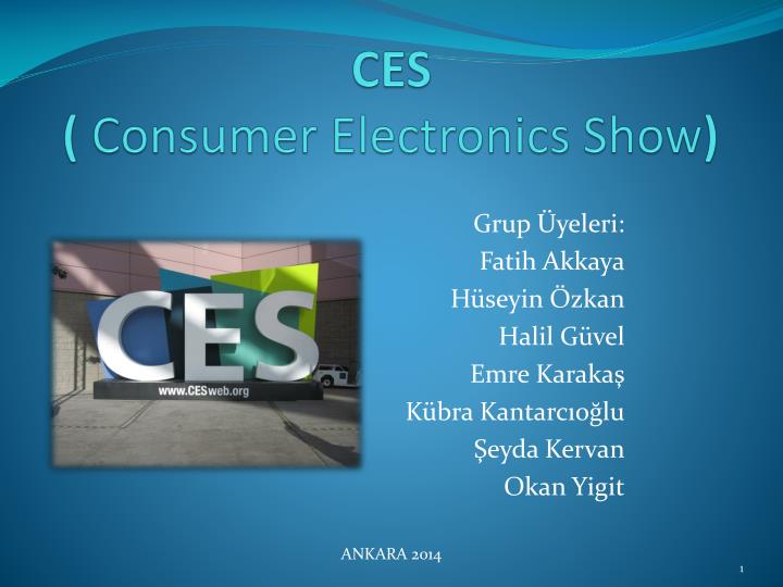 PPT - CES ( Consumer Electronics Show ) PowerPoint Presentation, free ...