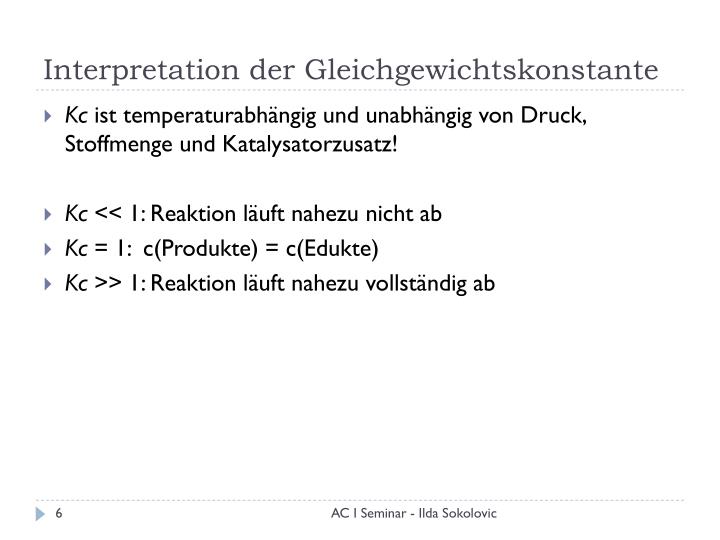PPT - Massenwirkungsgesetz Chemisches Gleichgewicht PowerPoint ...