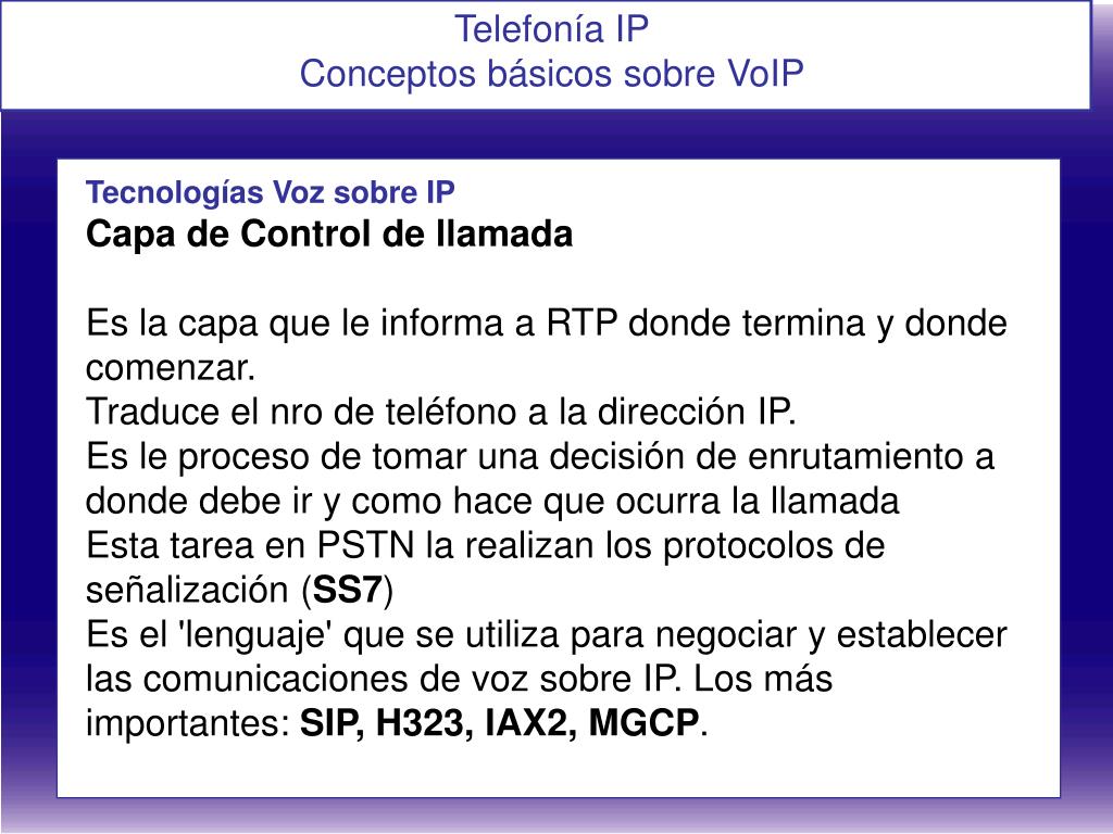 PPT - Telefonía IP Conceptos básicos sobre VoIP PowerPoint Presentation - ID:3486698