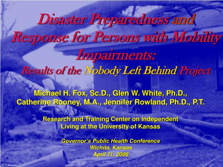 PPT - Michael H. Fox, Sc.D., Glen W. White, Ph.D., PowerPoint ...