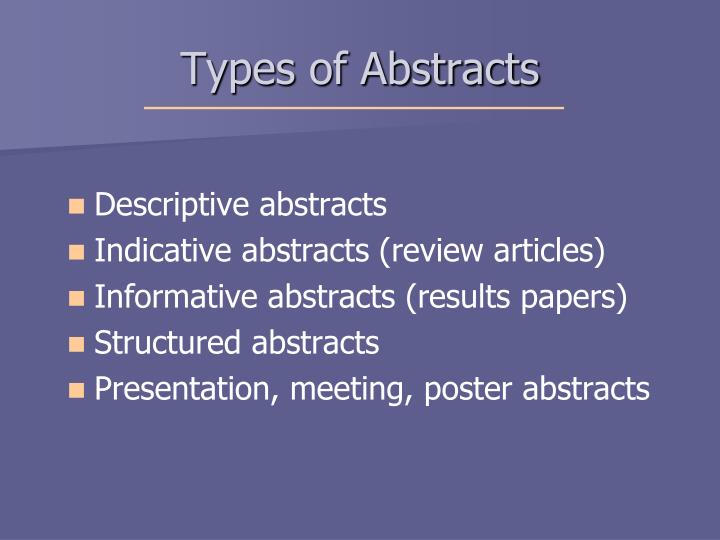 PPT - Writing the Scientific Abstract PowerPoint Presentation - ID:3487170