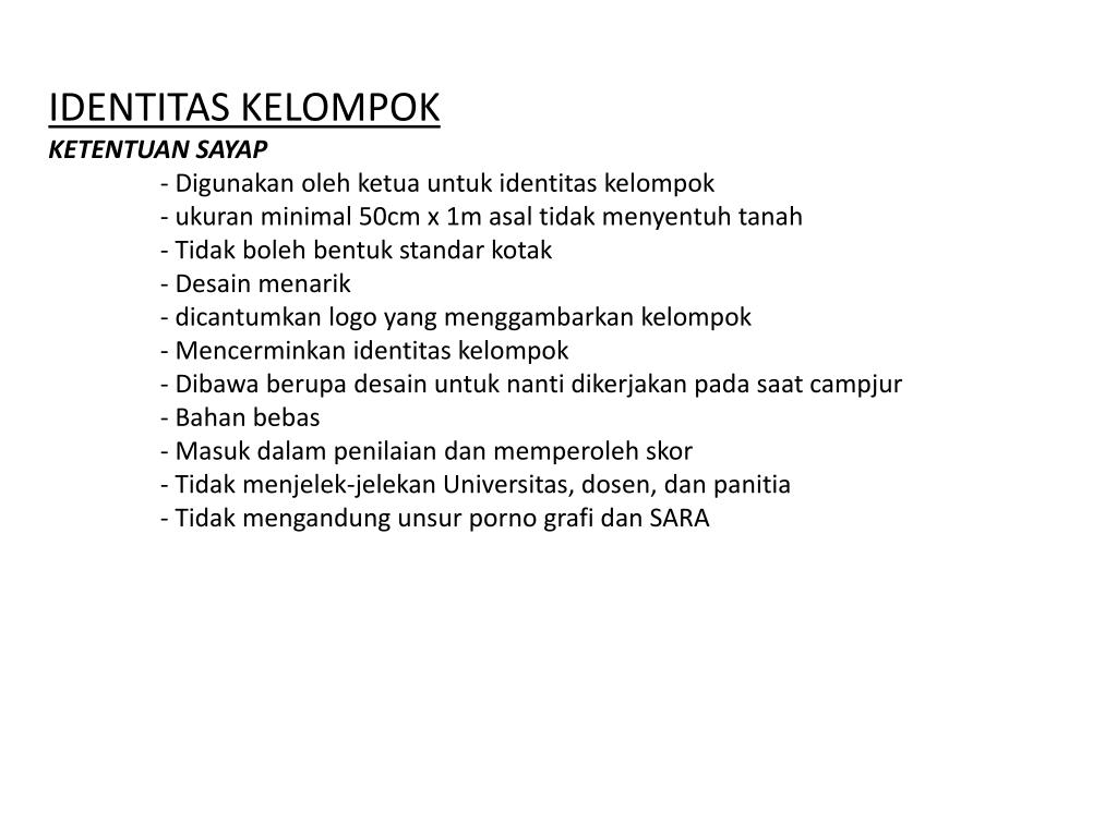 PPT - BARANG BAWAAN PRIBADI WAJIB Keplek Senter PowerPoint Presentation ...