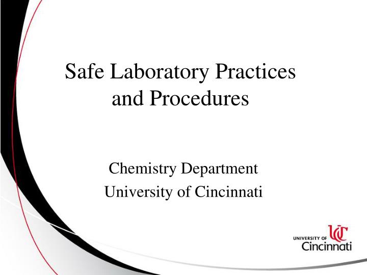 PPT - Safe Laboratory Practices and Procedures PowerPoint Presentation ...