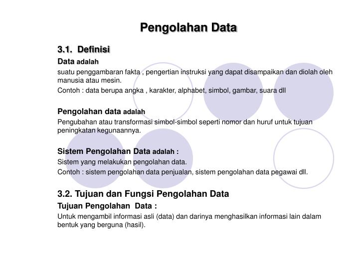 PPT - Pengolahan Data PowerPoint Presentation, free download - ID:3487929