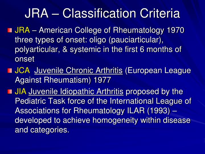 PPT - JIA and Other Rheumatic Diseases in Children PowerPoint ...