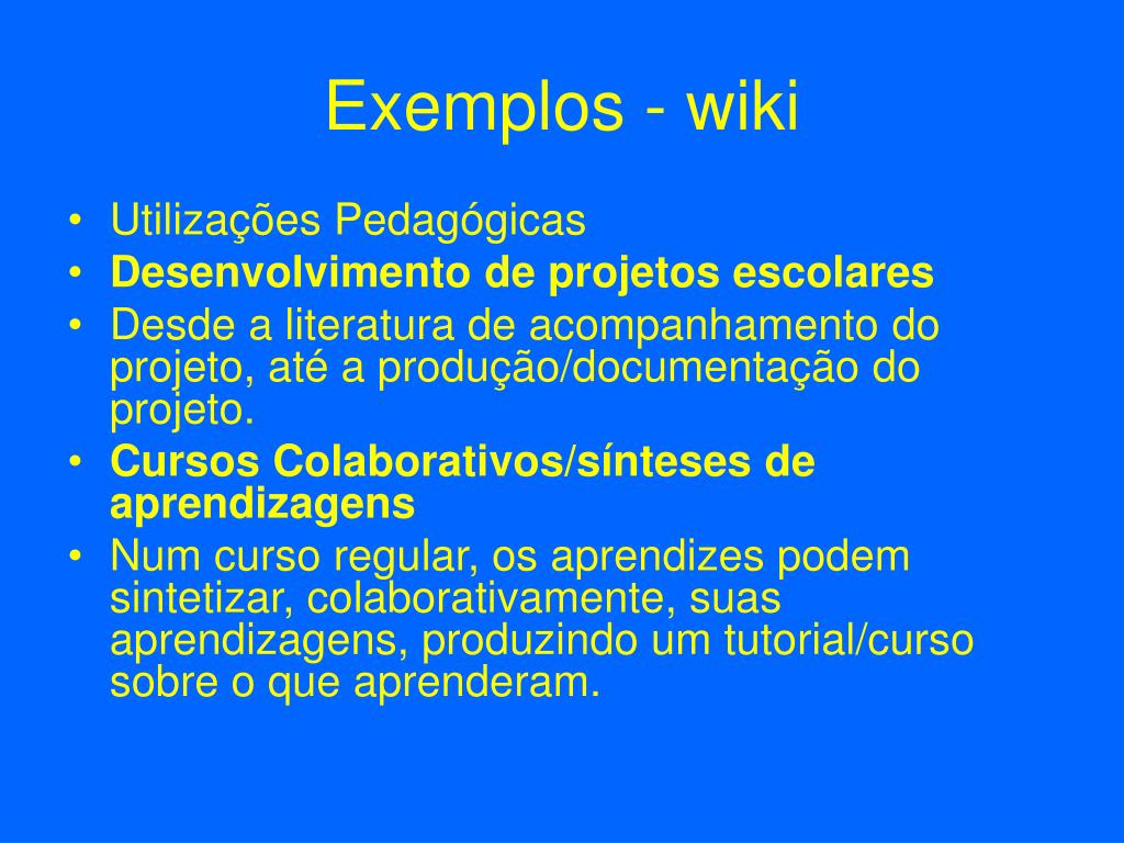 PPT - Ferramentas/Edição Colaborativa aplicações educacionais Aula: 15 ...