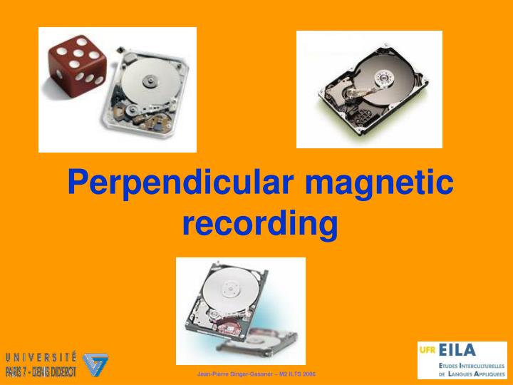 PPT - Perpendicular magnetic recording PowerPoint Presentation, free ...