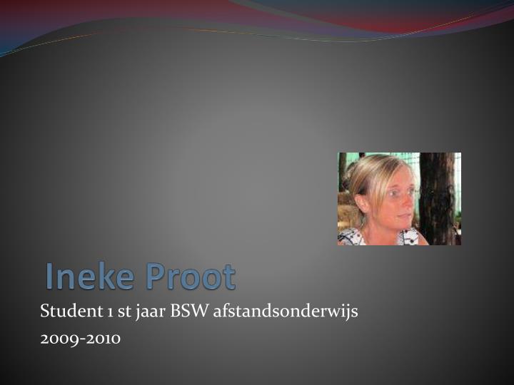 PPT - Ineke Proot PowerPoint Presentation, free download - ID:3488792